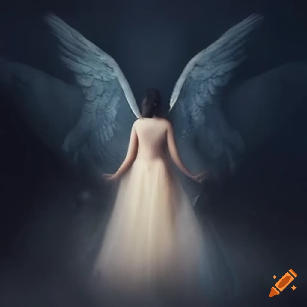 Ethereal angel representing the month of january on Craiyon