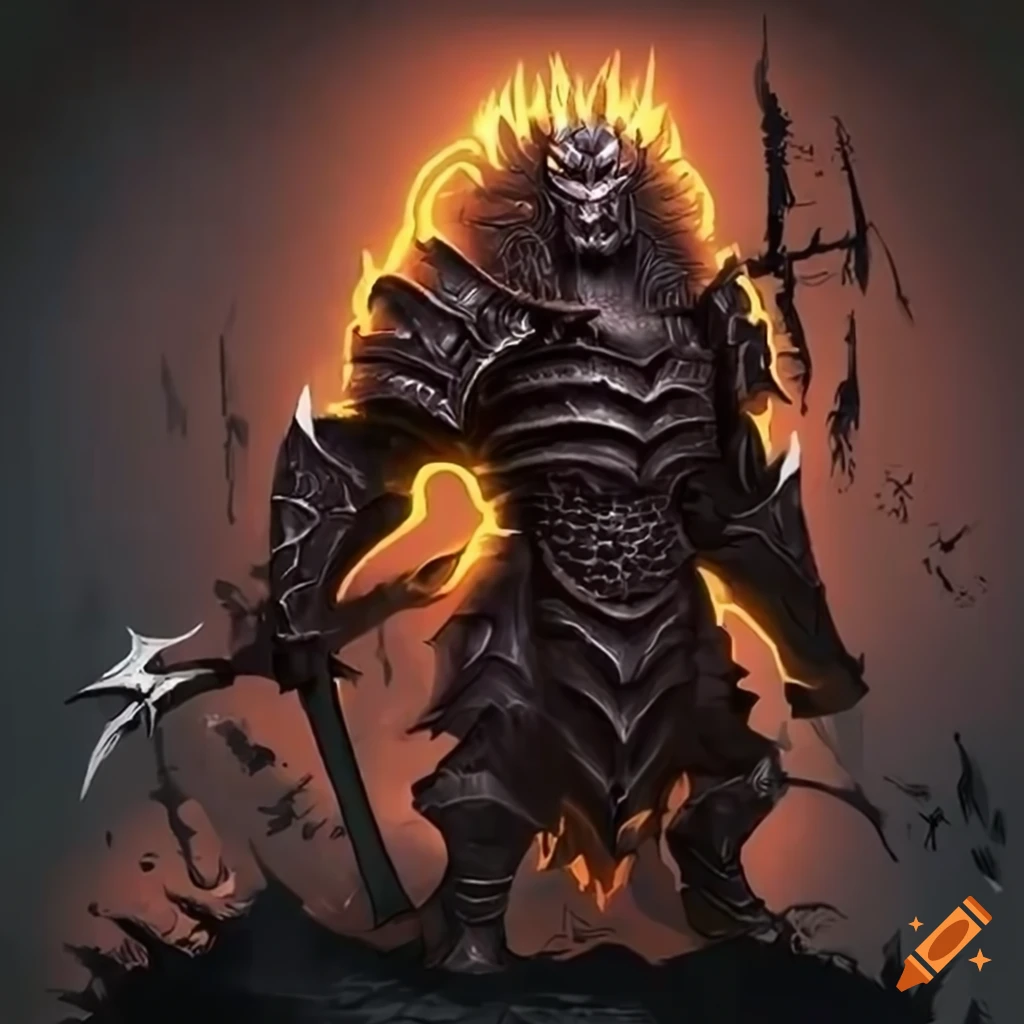 Image of a powerful warrior with a lion-inspired helmet