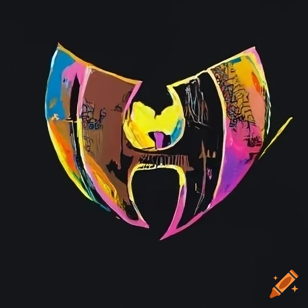 Wu tang basquiat symbols painting on Craiyon