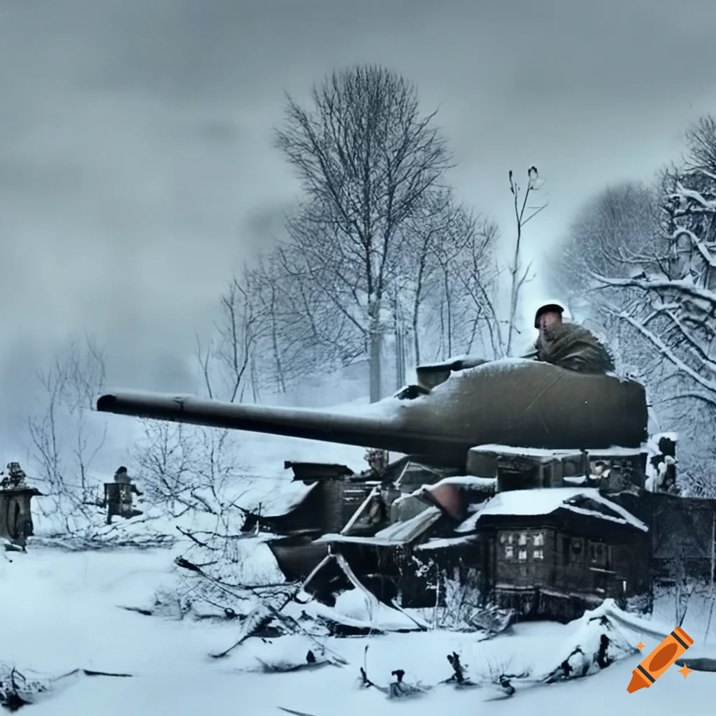 Image of world war ii winter scene