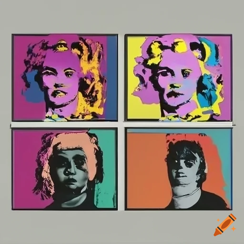 Andy Warhol Inspired Image Of Action Figures On Craiyon