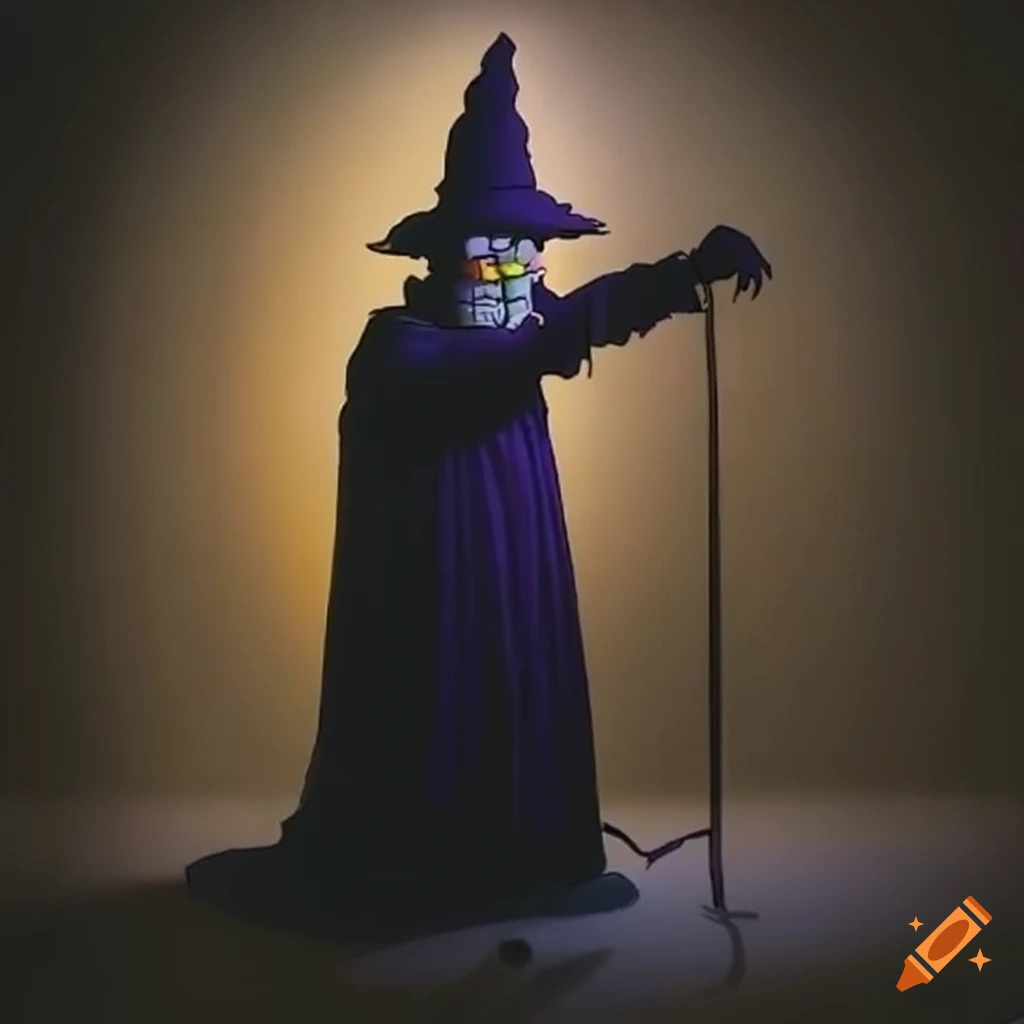 Image of a shadow witch with iron sharp teeth on Craiyon