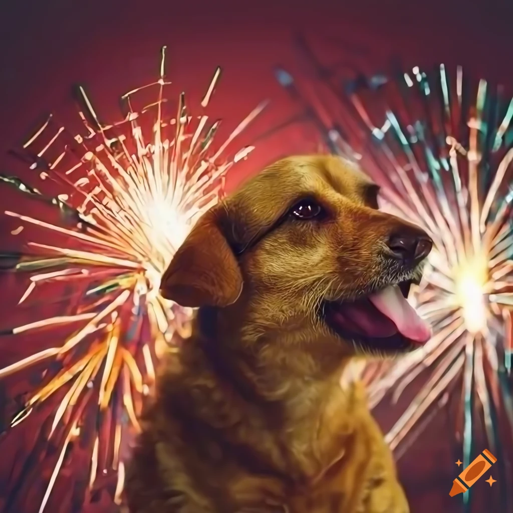 meme of a dog exploding into glitter on Craiyon