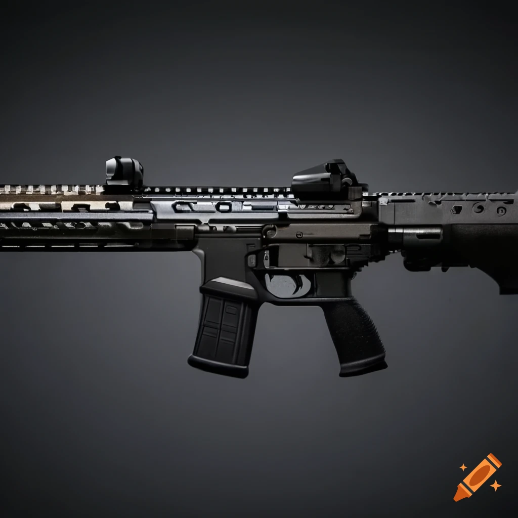 Zoomed out image of a Sig Sauer MCX Virtus on Craiyon