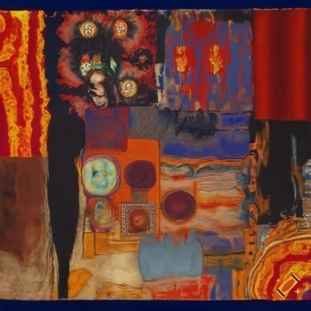 Abstract oil painting by pierre bonnard