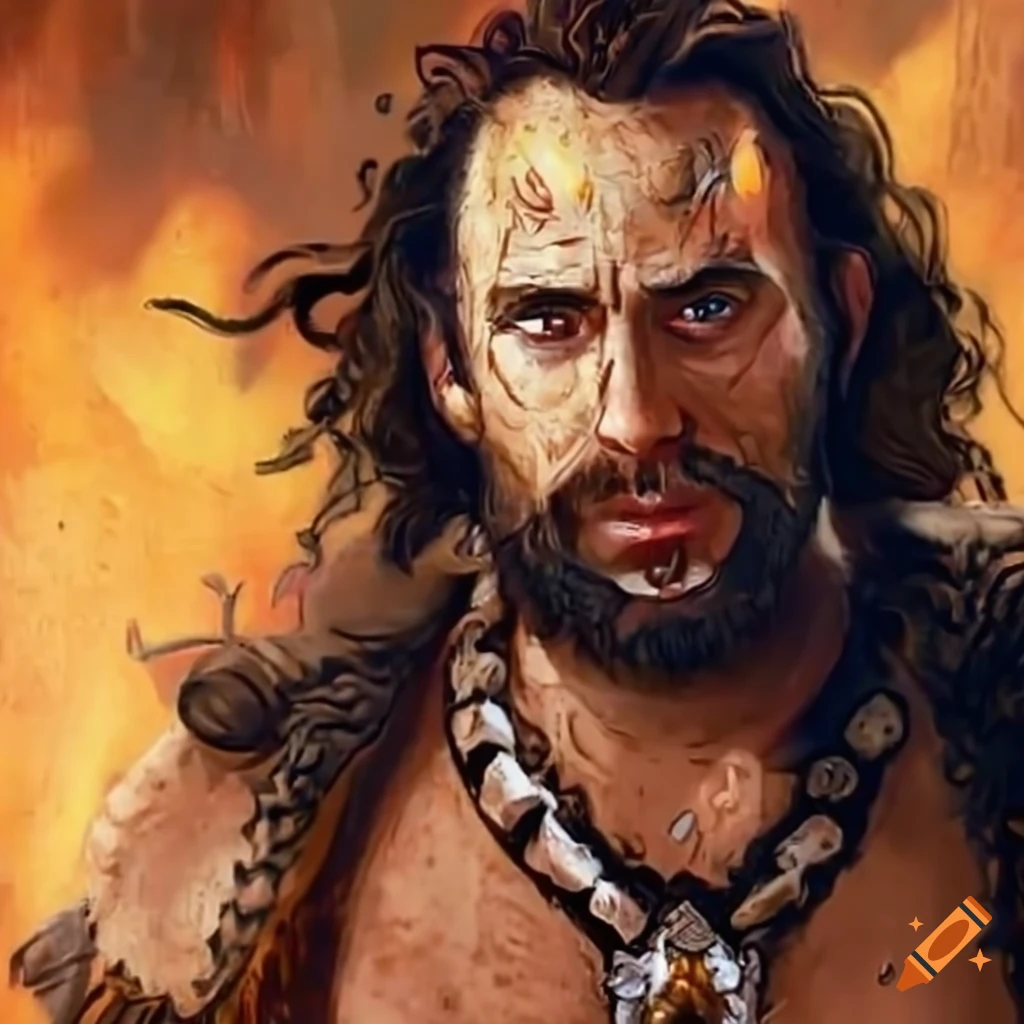 Image of actor charlie day in a fantasy barbarian role