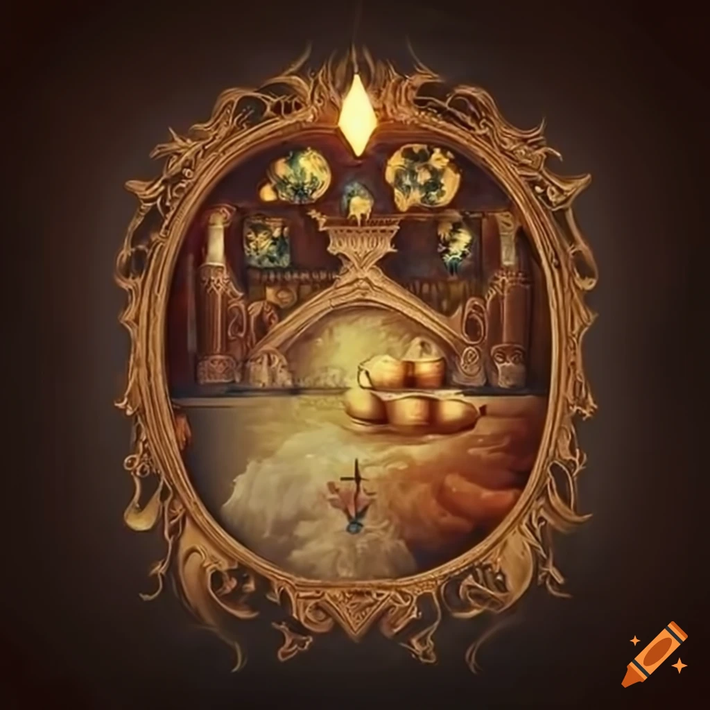 Emblem of magical cooking in a fantasy world