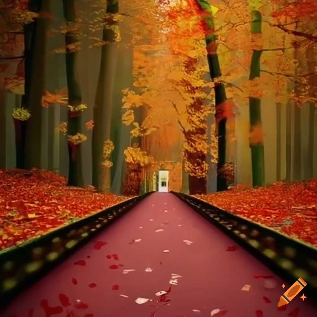 Autumn-themed picture representing change and new beginnings on Craiyon