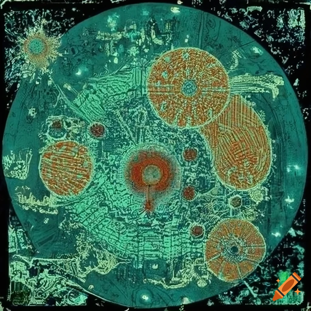 Cyberpunk flower art with organic patterns and textures on Craiyon