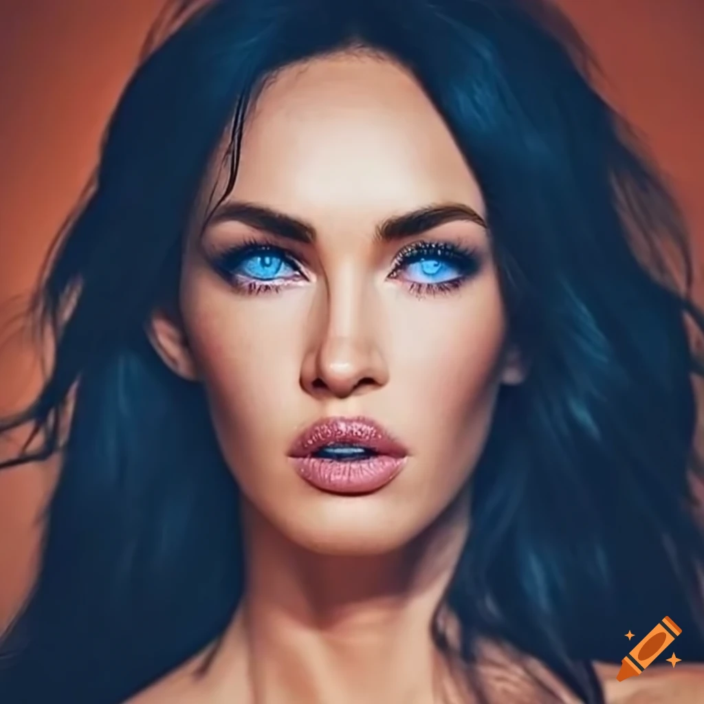 Portrait of a celebrity with mesmerizing blue eyes