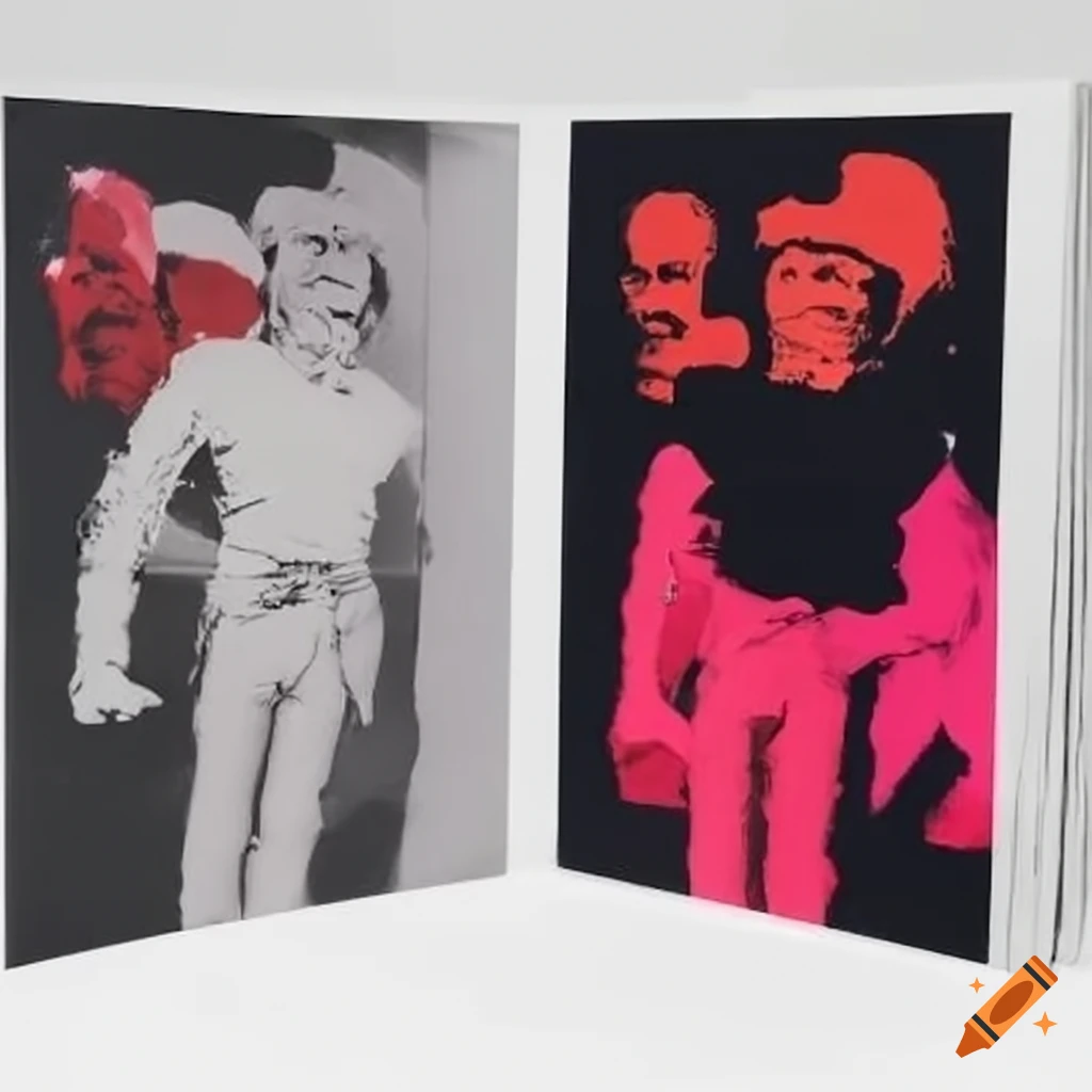 Andy warhol style action figures artwork on Craiyon