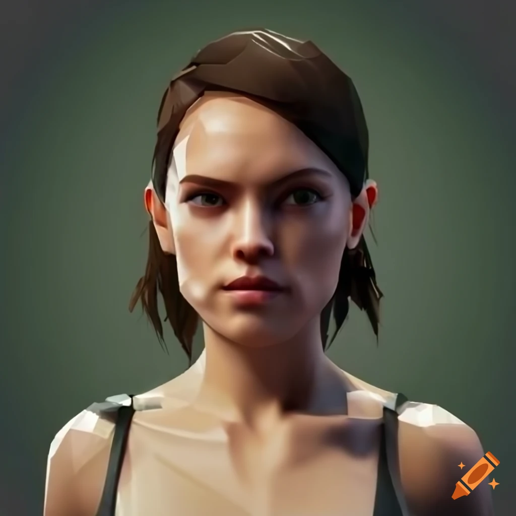 Close-up portrait of a stunning young woman on Craiyon