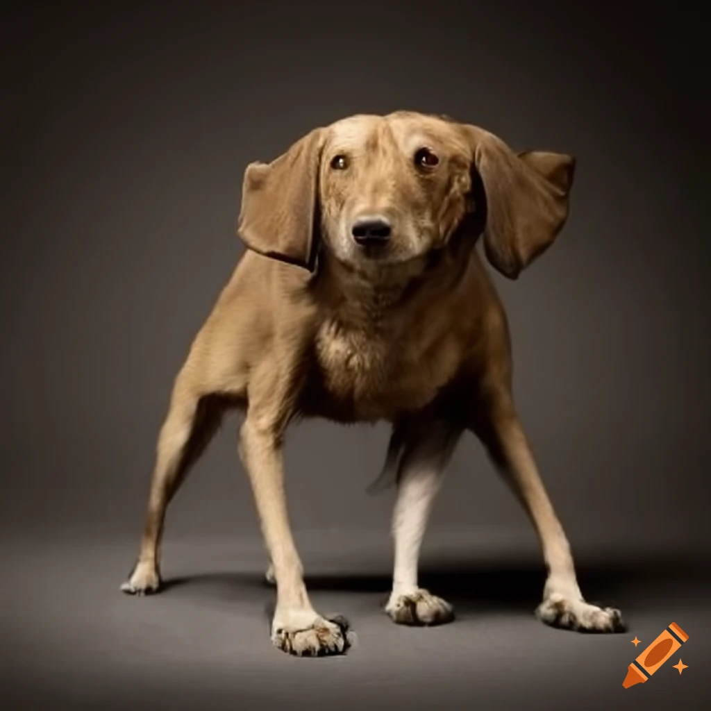 Image of a peculiar medieval dog on Craiyon