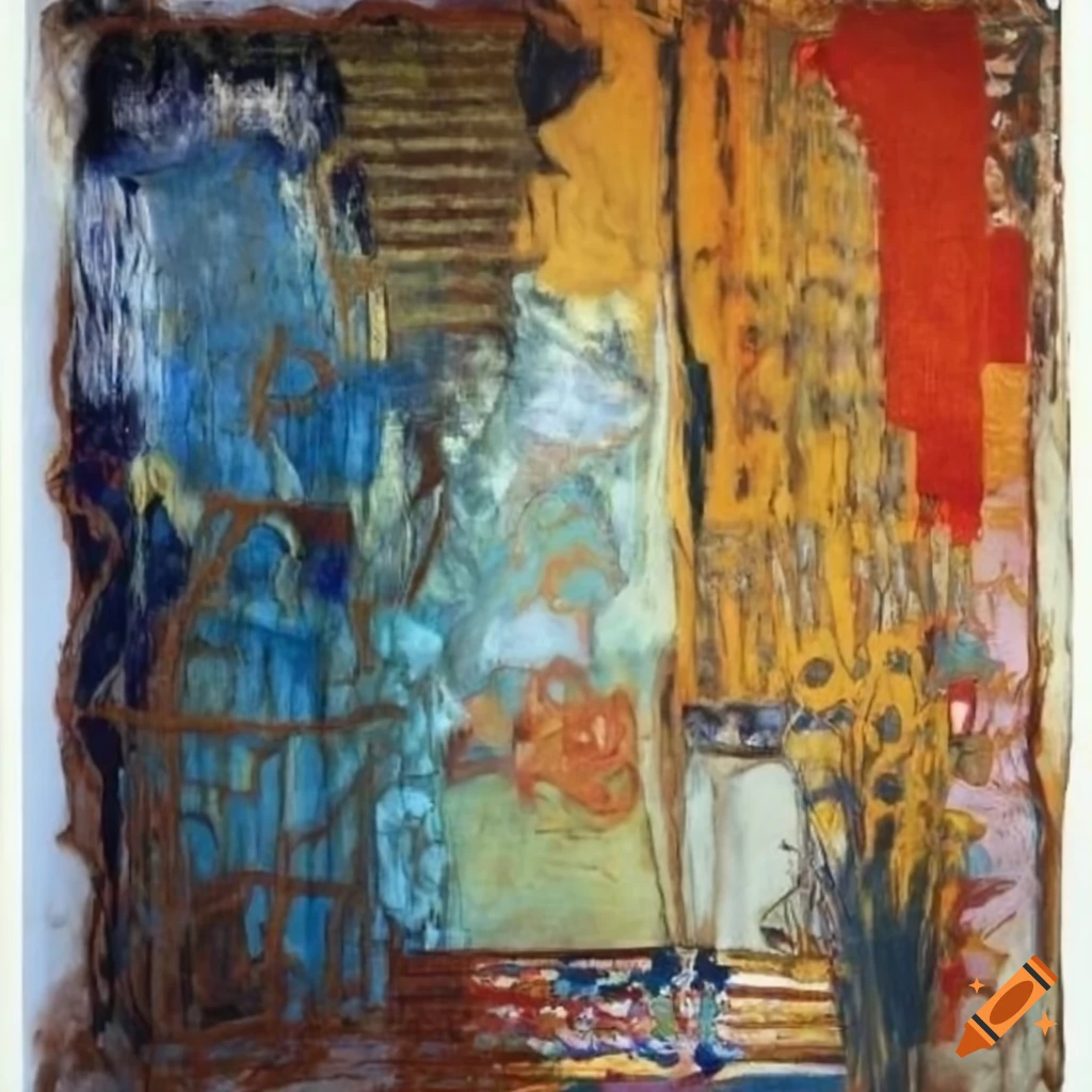 Abstract oil painting by Pierre Bonnard on Craiyon