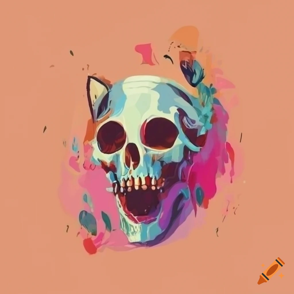 Retro Skull Wallpaper
