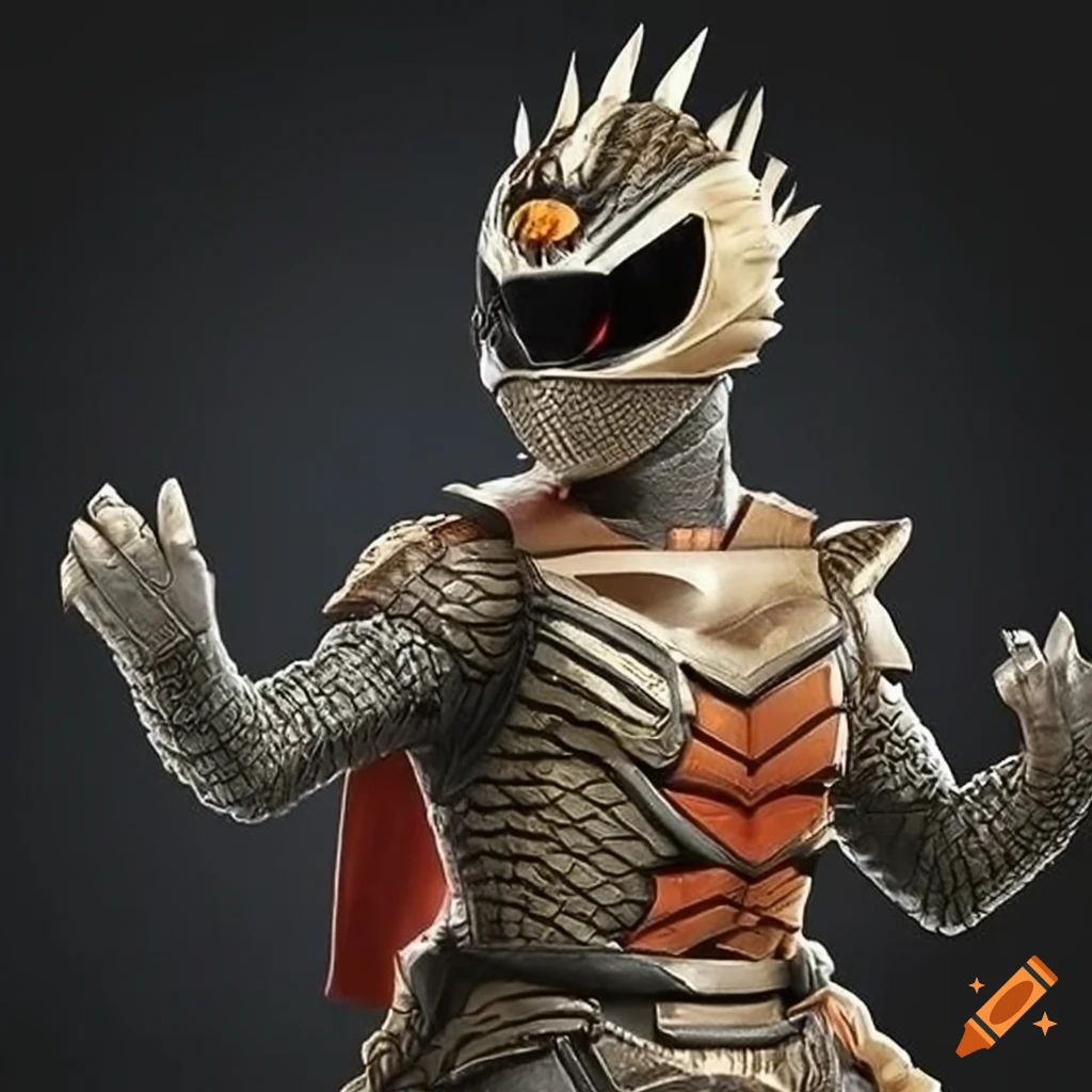 Anguirus ranger costume from Power Rangers Kaiju Force on Craiyon