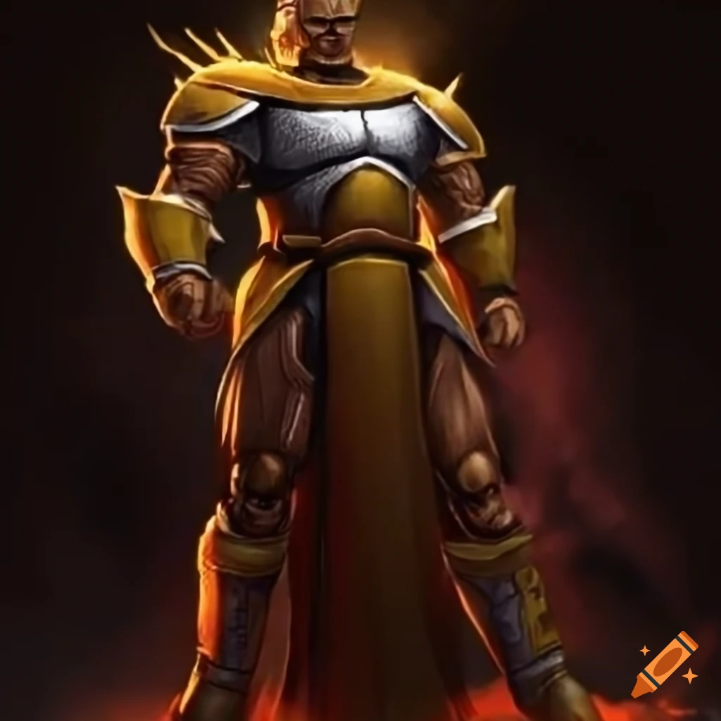 Saga de gemini fusion yujiro hanma as black roman praetorian guard with red sword on Craiyon