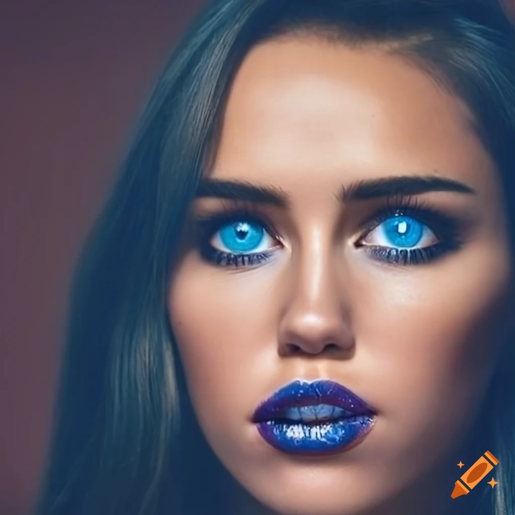 Portrait of a woman with striking features on Craiyon