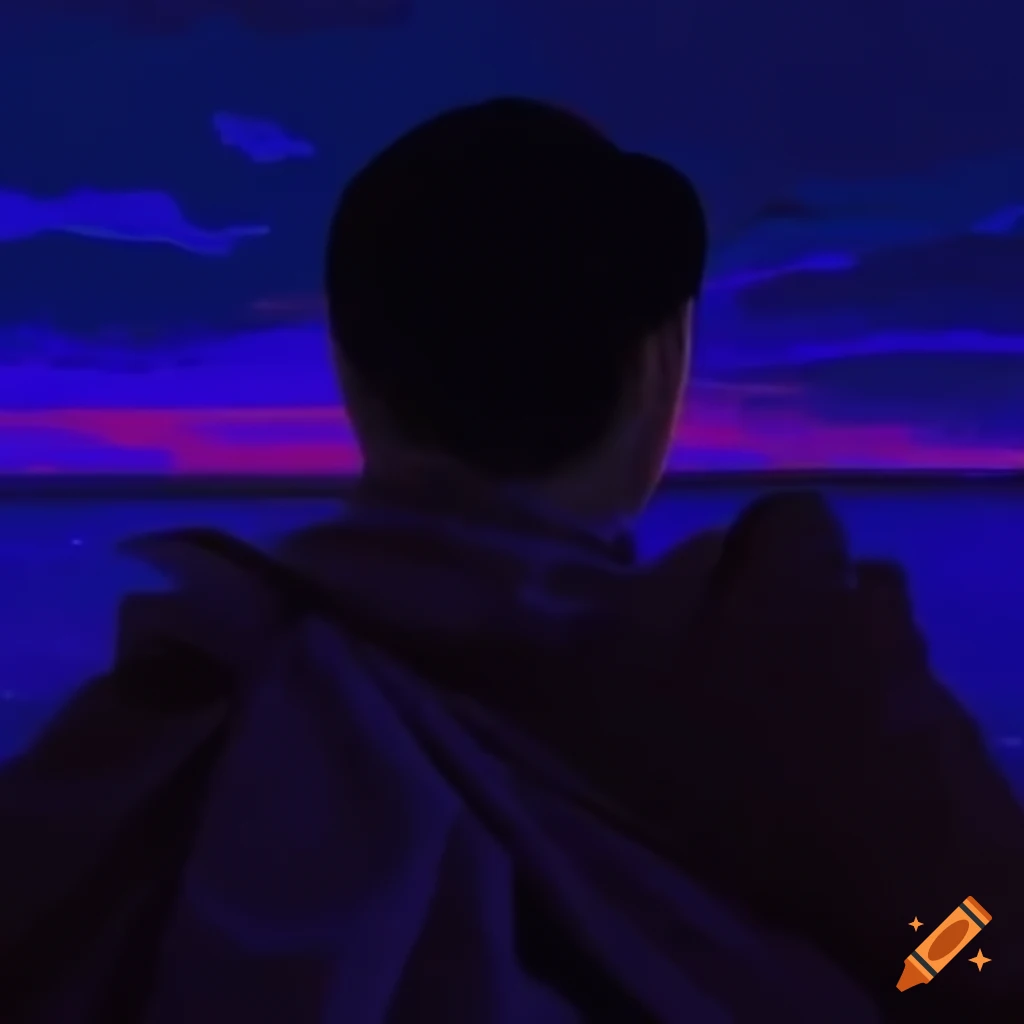 Motherland calls illustration in chillwave style