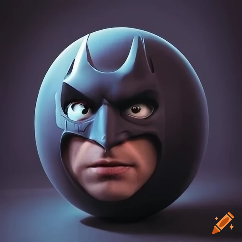 Satirical image of batman as a ball