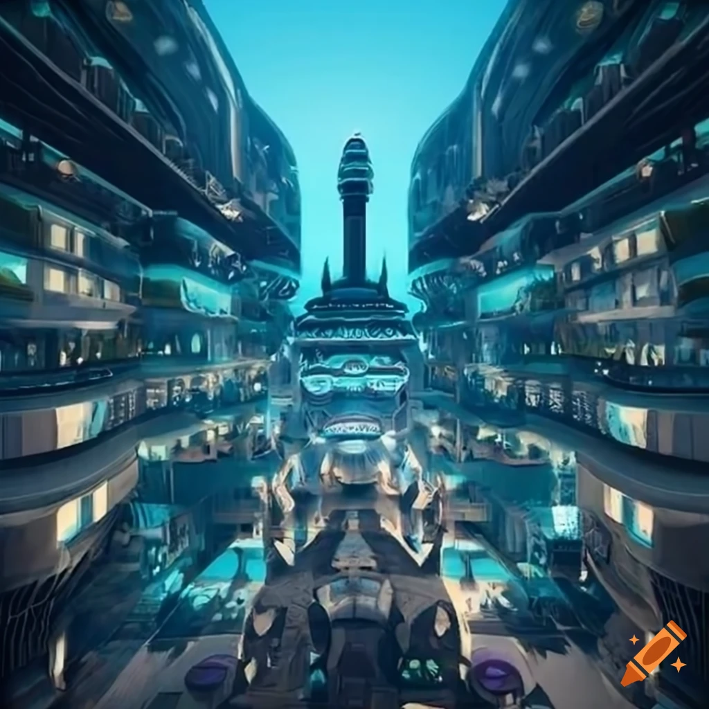 Futuristic mansion on Craiyon
