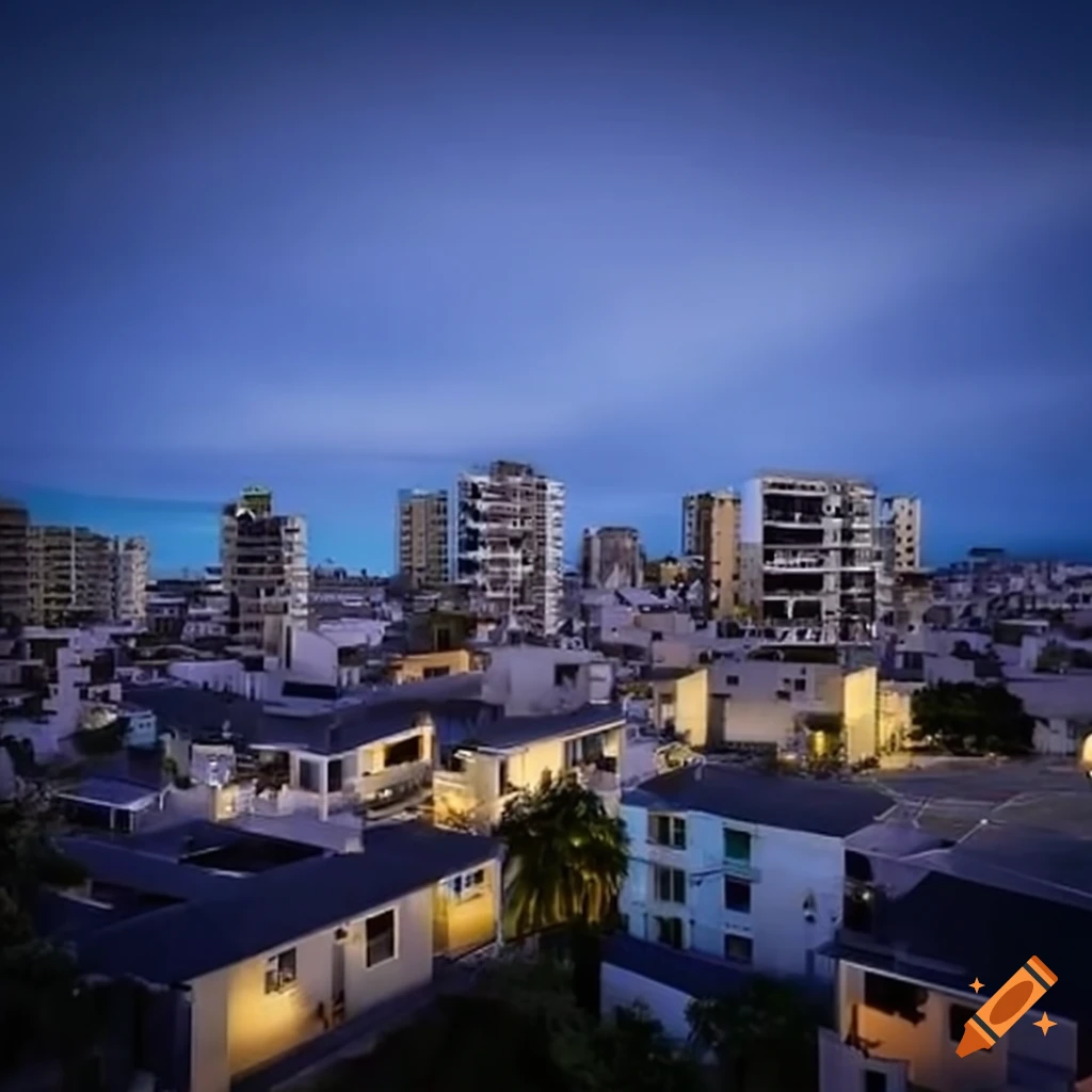 Impressive realistic skyline of virgilio davila housing project in ...