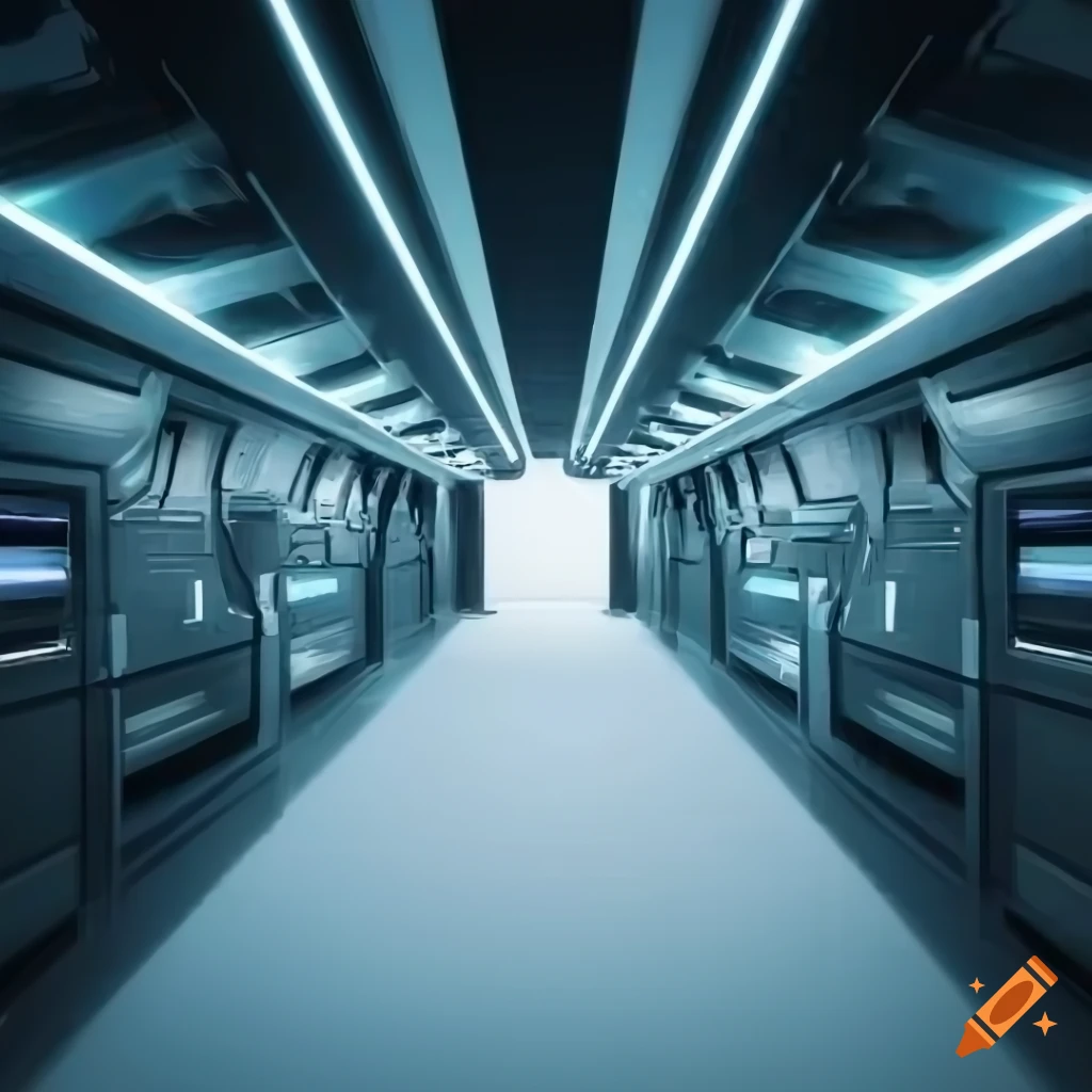 Kidcore sci-fi hyperloop station on Craiyon