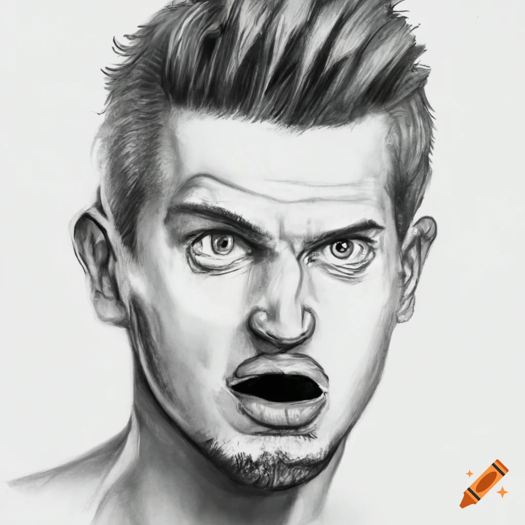 Portrait of a man looking impressed