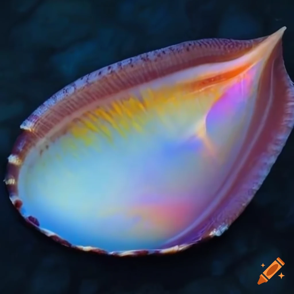 Image of a giant pearly panda seashell on Craiyon
