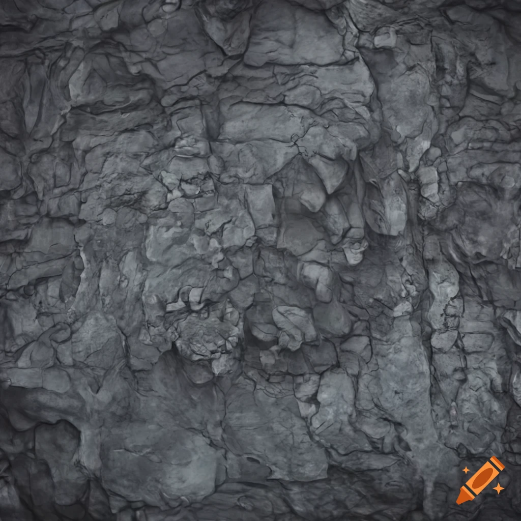 Handpainted grey rock texture on Craiyon