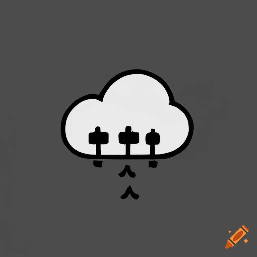 Cloud smiling emoji on Craiyon