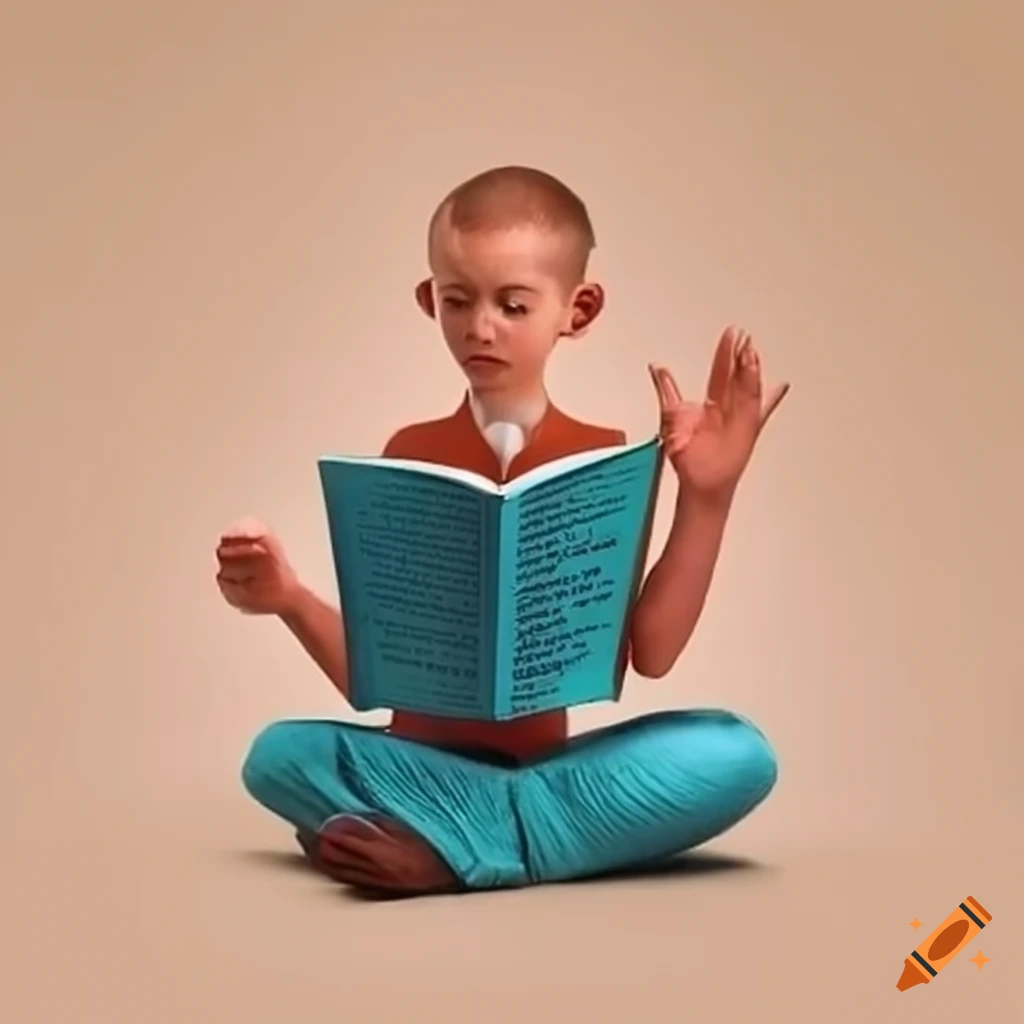 Person reading a dictionary