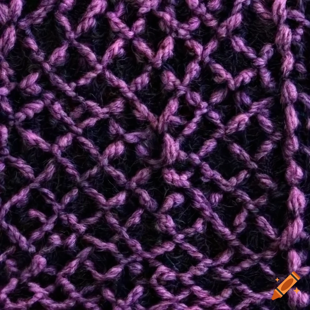 Abstract knit square with intricate patterns on Craiyon