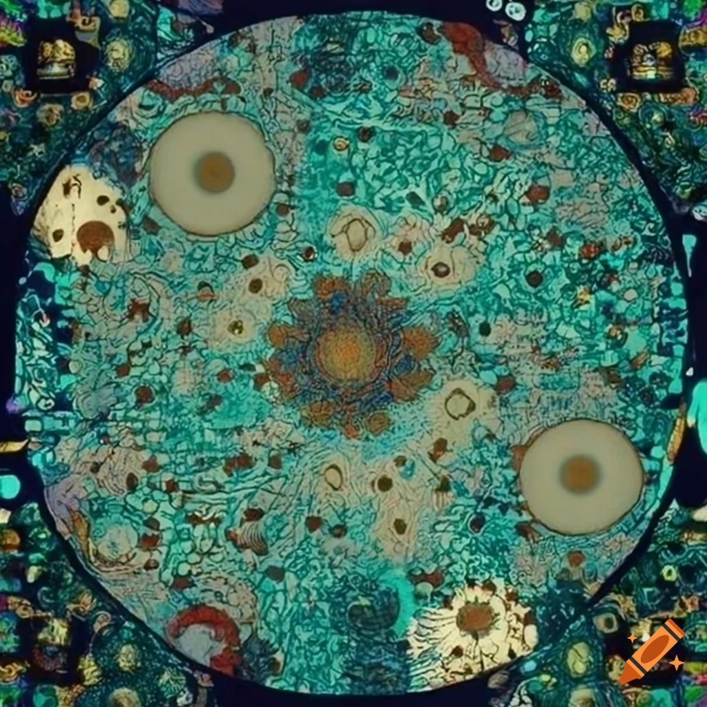 Cyberpunk flower art with organic patterns and textures on Craiyon