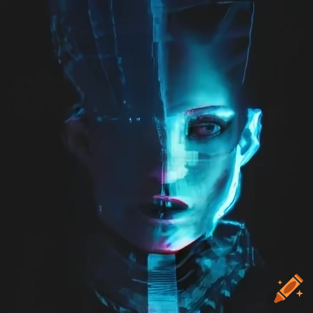 Pixel art of melting ice in a futuristic setting on Craiyon