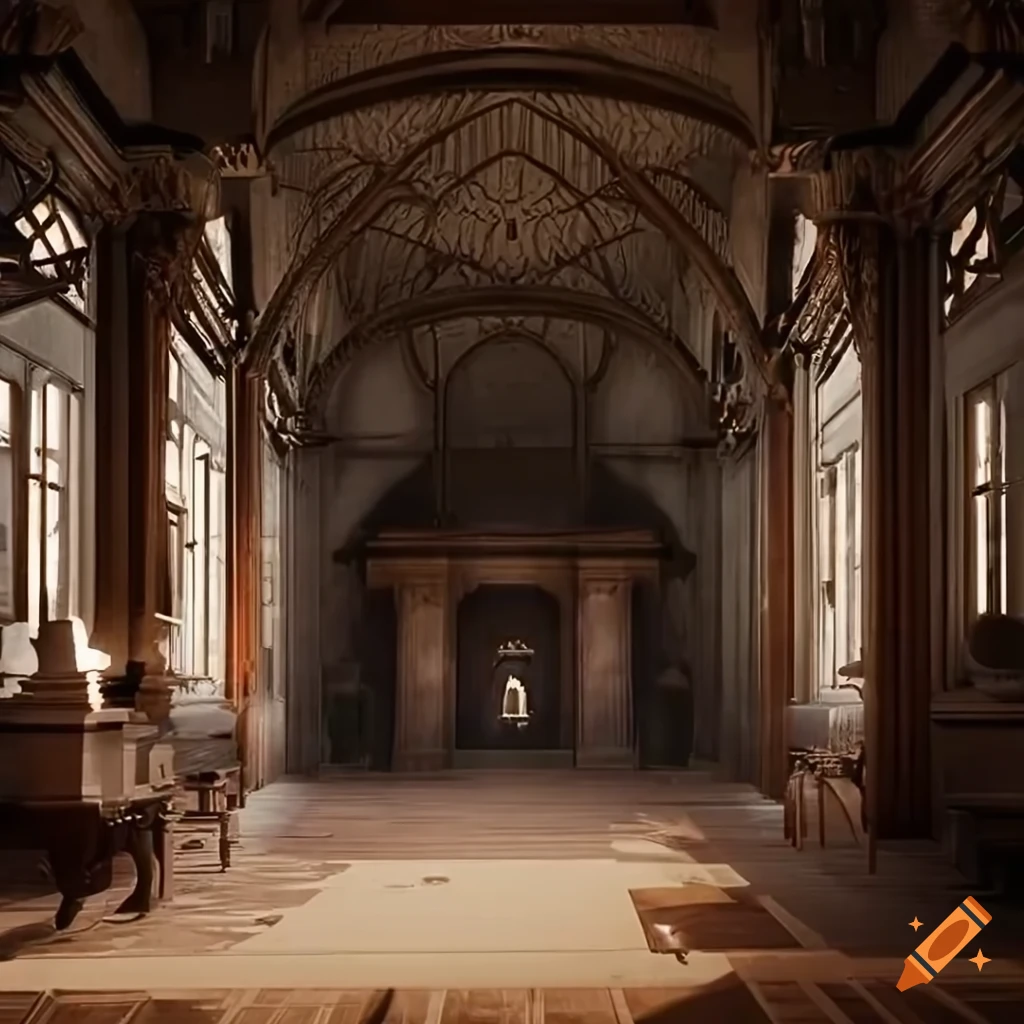Photorealistic museum hall rendered in unreal engine