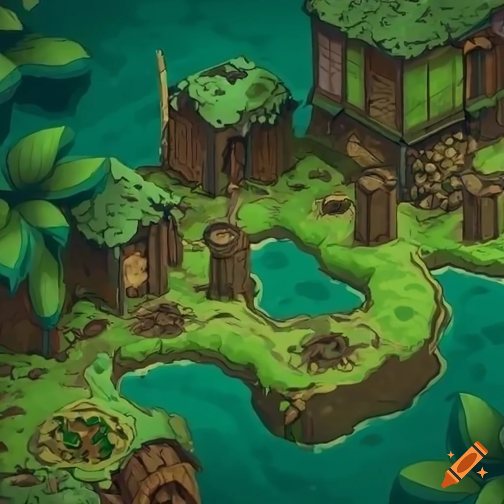 Rpg forest tiles on Craiyon