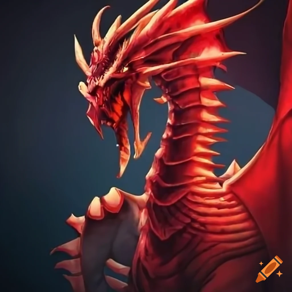 Man wearing red dragon t-shirt on Craiyon