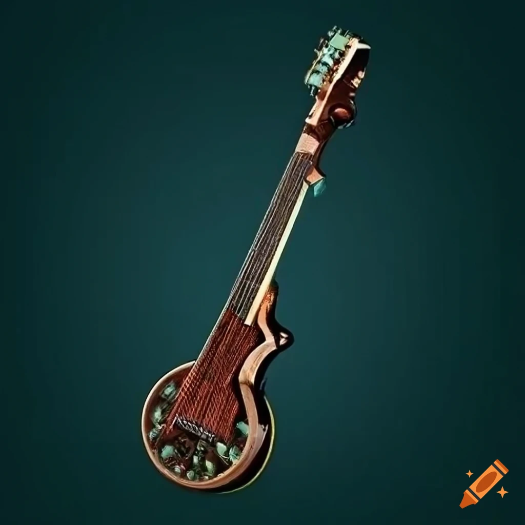 Old fantasy music instrument harmonica on Craiyon