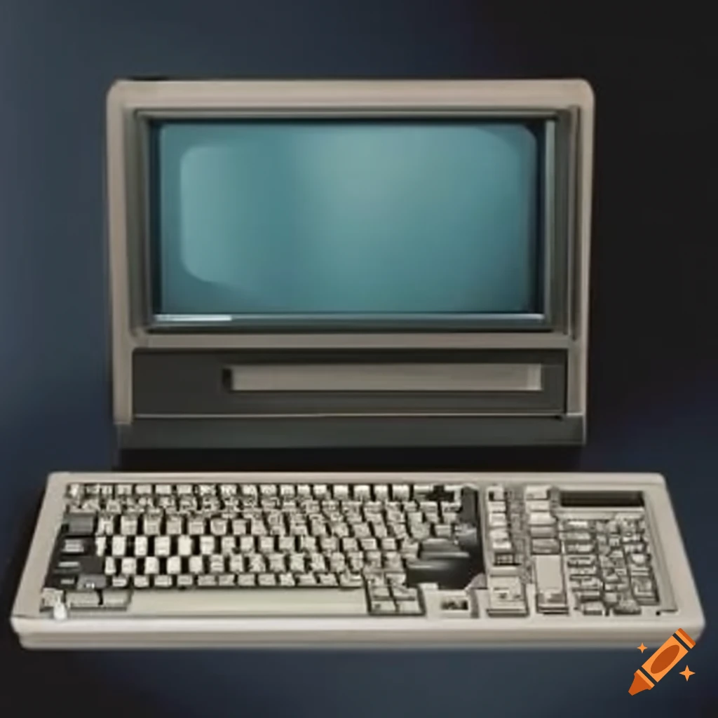 Photorealistic depiction of 90s computers on Craiyon
