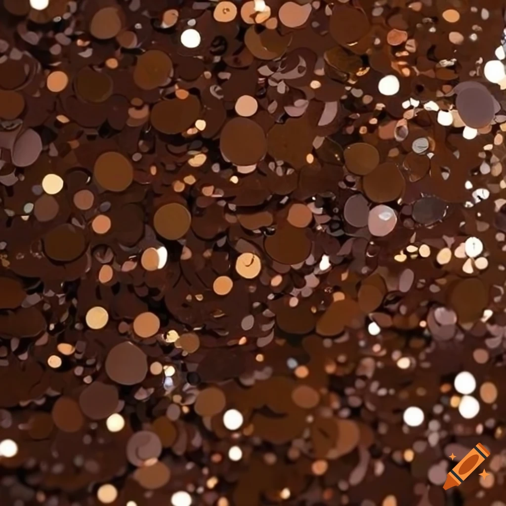 Brown sequins pattern on Craiyon