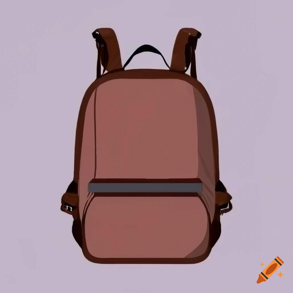 Neutral toned classic backpack with multiple compartments on Craiyon