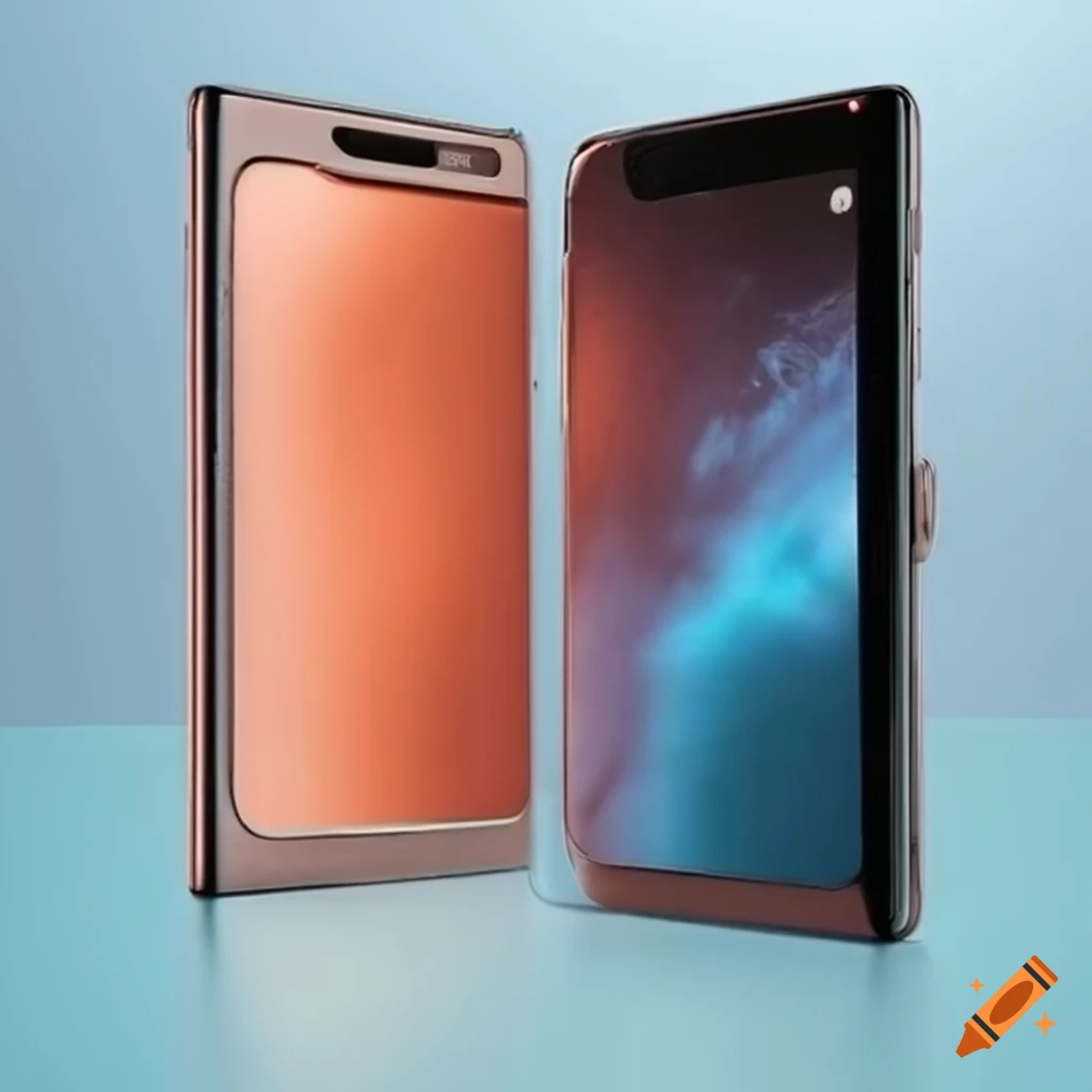 Thin metal wallet with touchscreen display on Craiyon