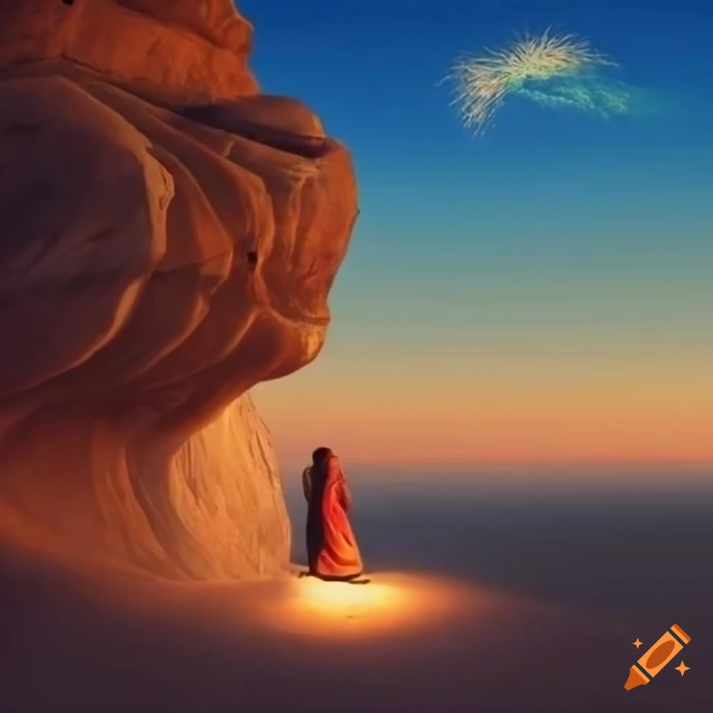 Vast white desert with dune-like formations on Craiyon