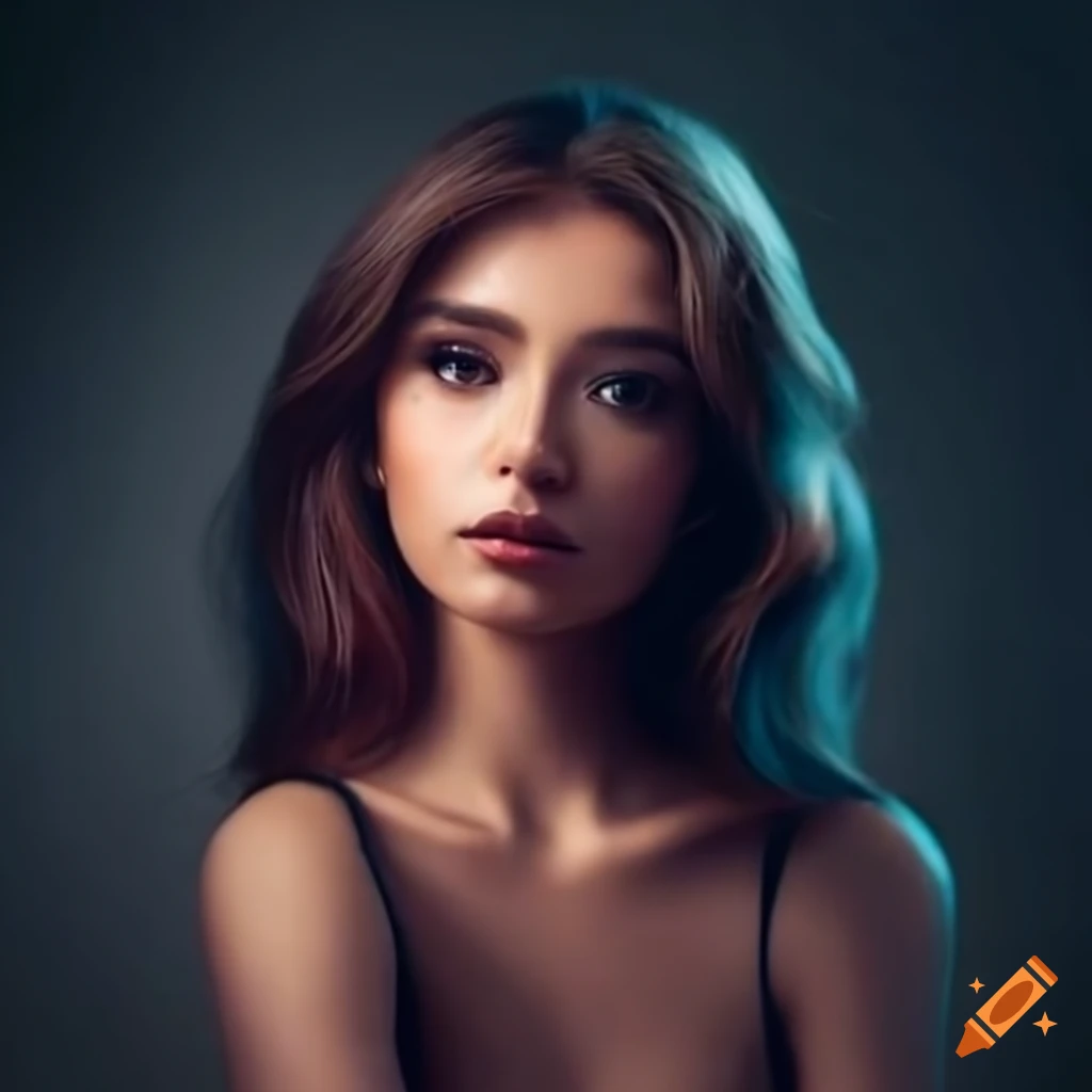 Portrait of a girl on Craiyon