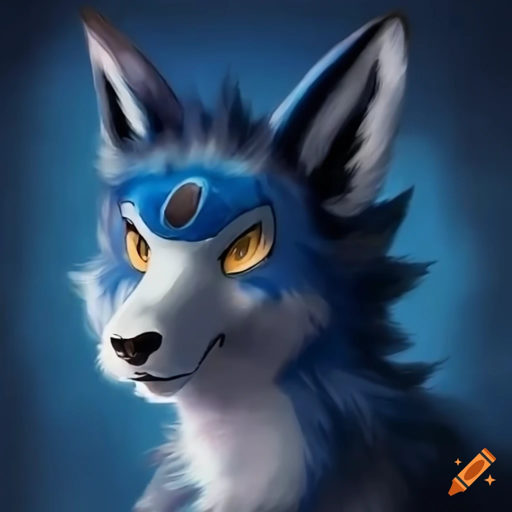 Ash wearing a wolf fursuit in manga style on Craiyon