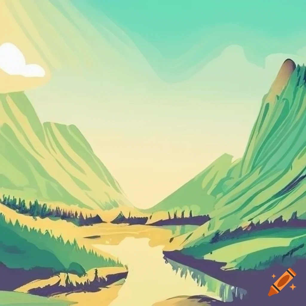 Paysage inspired by the legend of zelda: breath of the wild in hd ...