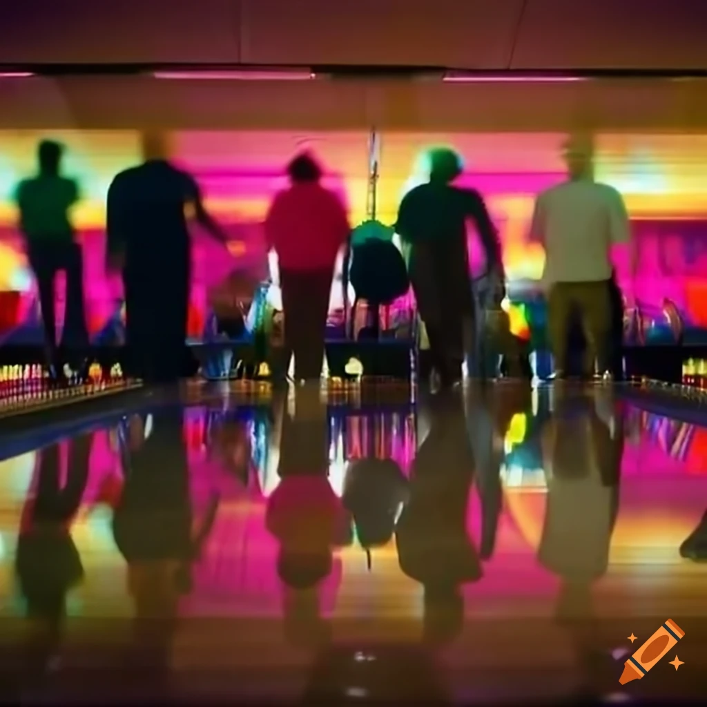 People playing bowling on Craiyon