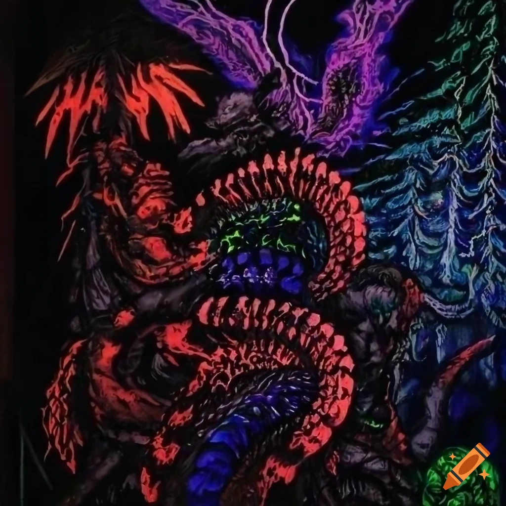 Artistic depiction of a dangerous and electrifying scene on Craiyon