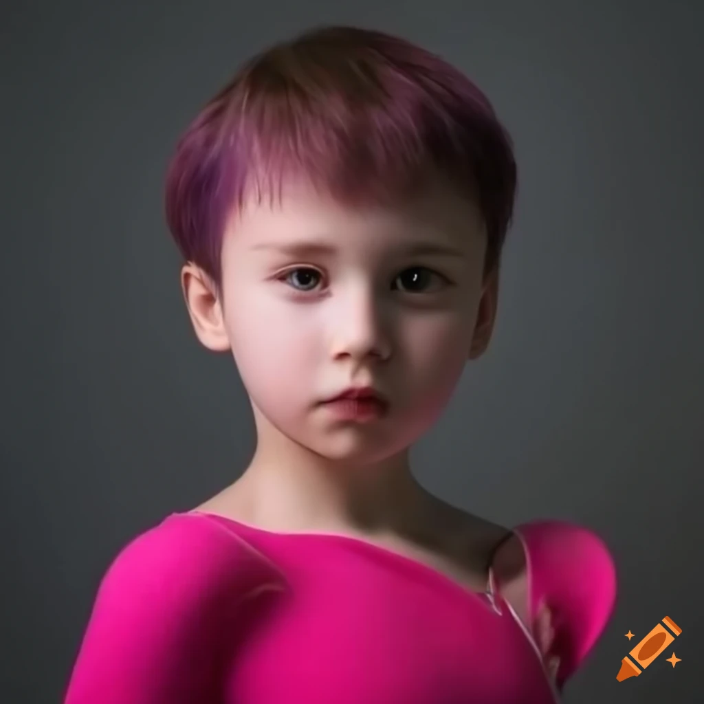 Artwork of a boy and girl in red and pink on Craiyon